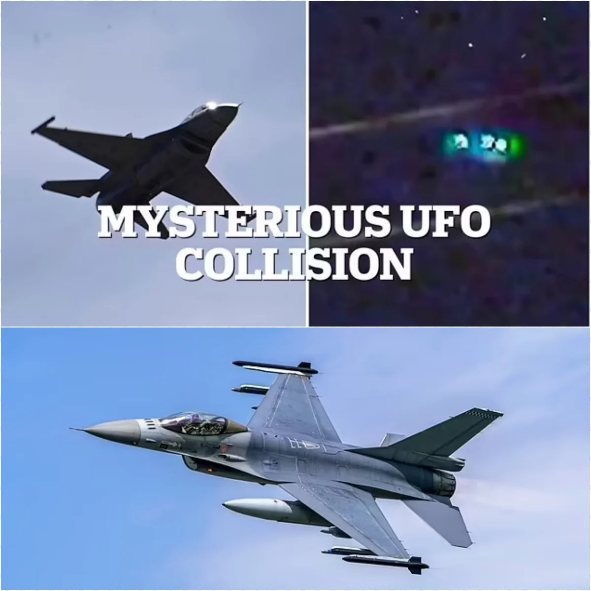 Unexplained Mystery: UFO Crashes Directly Into U.S. Fighter Jet in ...
