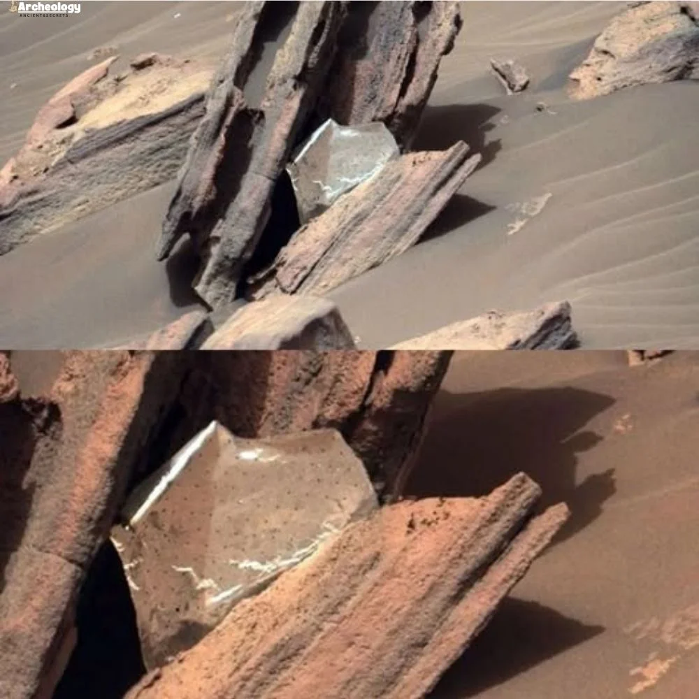 NASA spots ‘shiny metal foil’ on Mars, sparking conspiracy theories ...