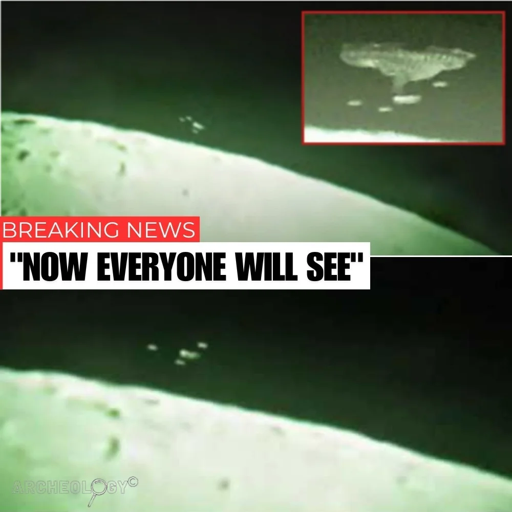This Huge Alien Mothership Was Seen Near The Moon With 2 Smaller UFOs