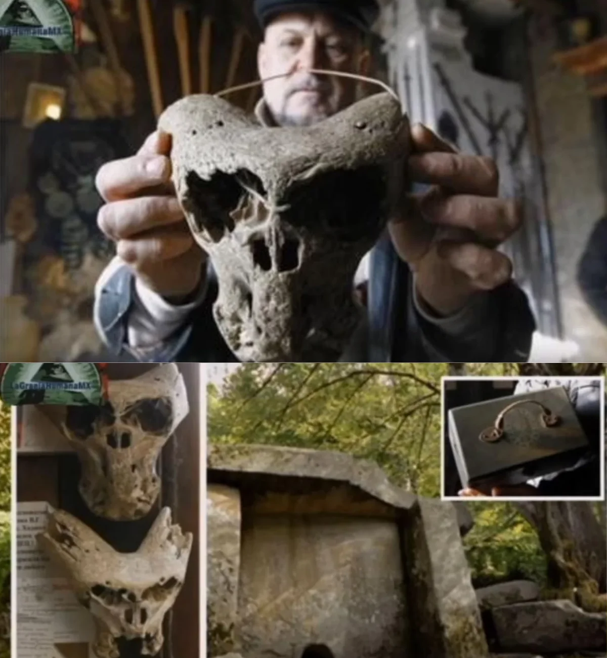 Discovered A Chest Containing Two Skulls Believed To Be Of ...