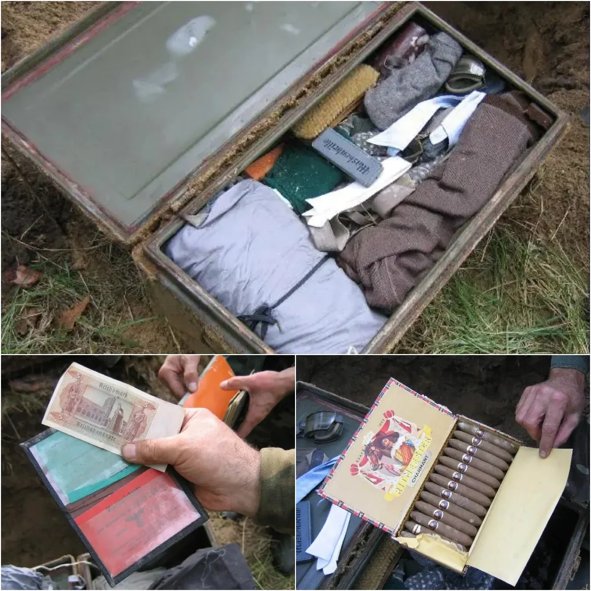 The man was extremely surprised when he dug up an iron chest containing ...