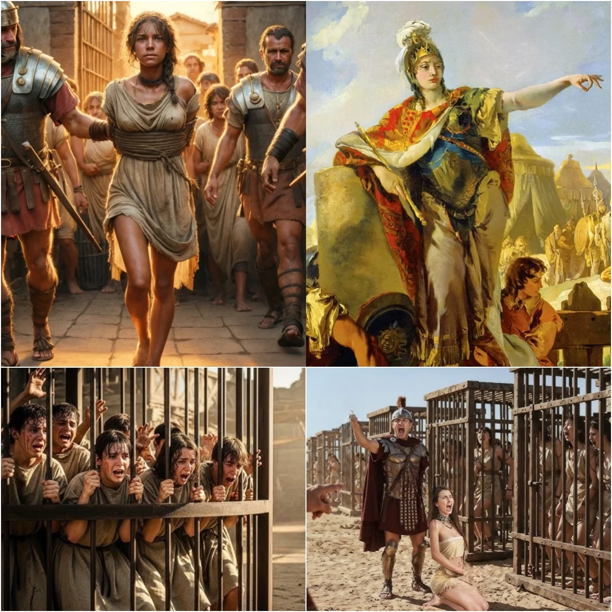 The "HORROR BEYOND DEATH" Fate Of Queens Captured By Roman Soldiers ...