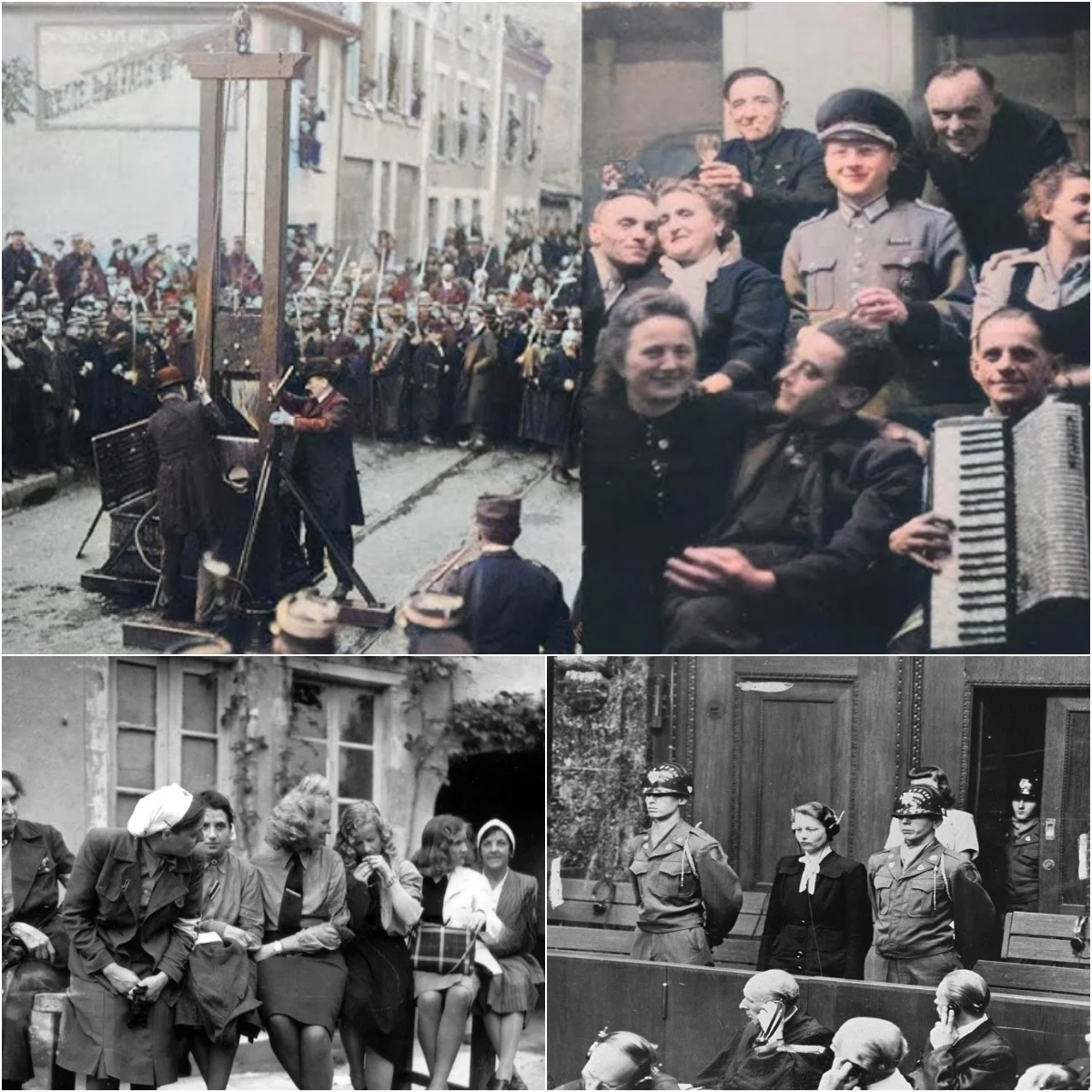 THE SHOCKING GUILLOTINE EXECUTION of Two Nazi Nurses: The BLOOD ...