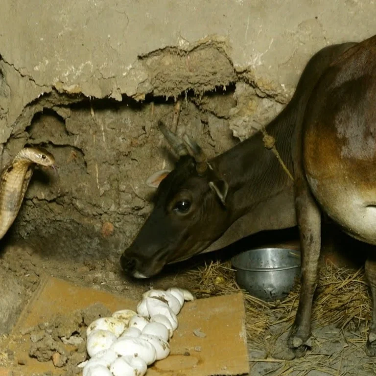 THE MOST "BIZARRE" SIGHT ON THE PLANET: Mother Cow and Mother Cobra ...